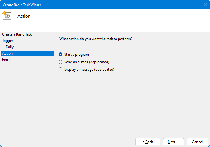 How To Create A New Task Using Windows Task Scheduler Backup4all 0561