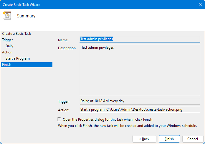 How to create a new task using Windows Task Scheduler - Backup4all