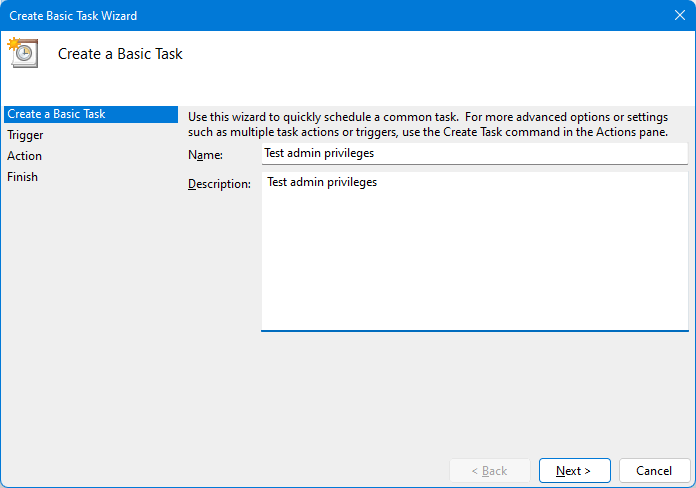 How to create a new task using Windows Task Scheduler - Backup4all